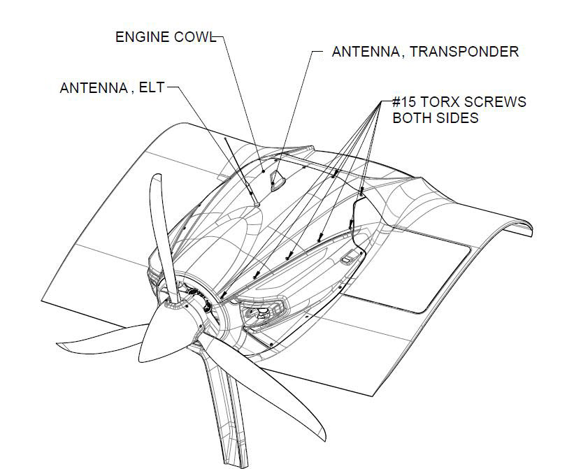 Remove Engine Cowlings