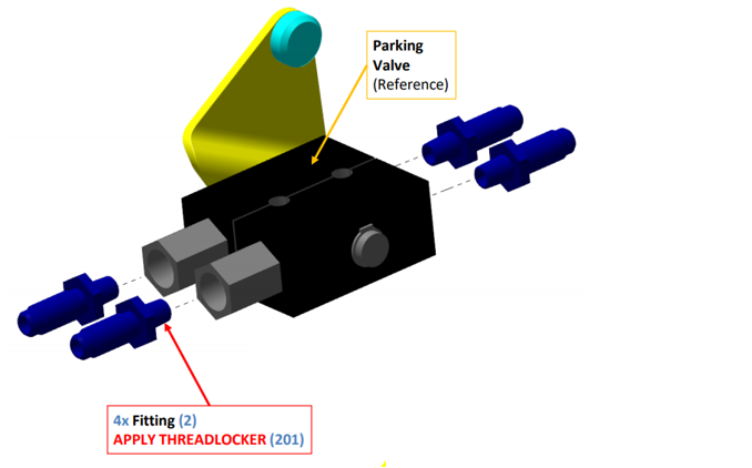 Parking Brake Valve Assembly and Installation Procedure