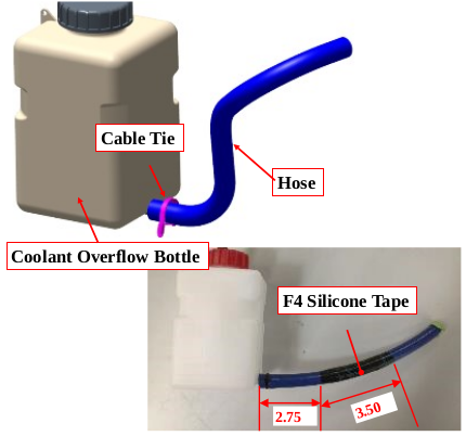 Replace Overflow Bottle Overflow Hose and Cap