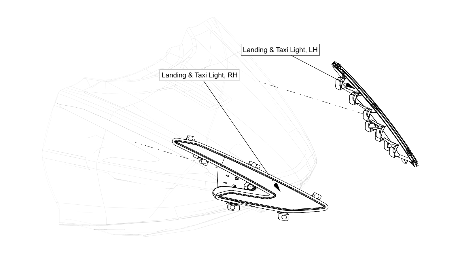 Landing and Taxi Lights Diagram/Schematic