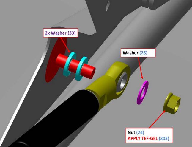Install Flap Gas Strut