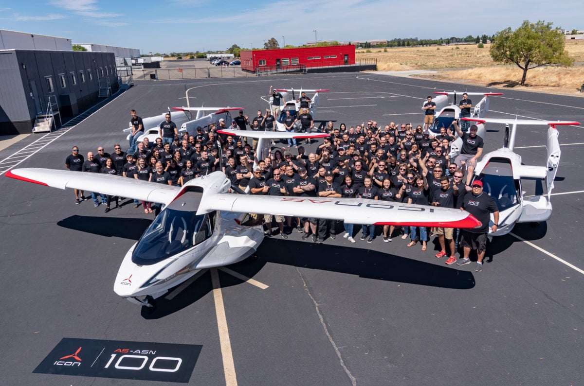 ICON Aircraft Completes, Delivers 100th ICON A5 Light Sport Aircraft ...