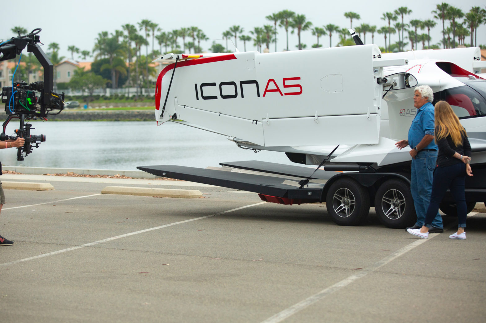 Jay Leno Flies the ICON A5 on Season 5 Episode of "Jay Leno's Garage"